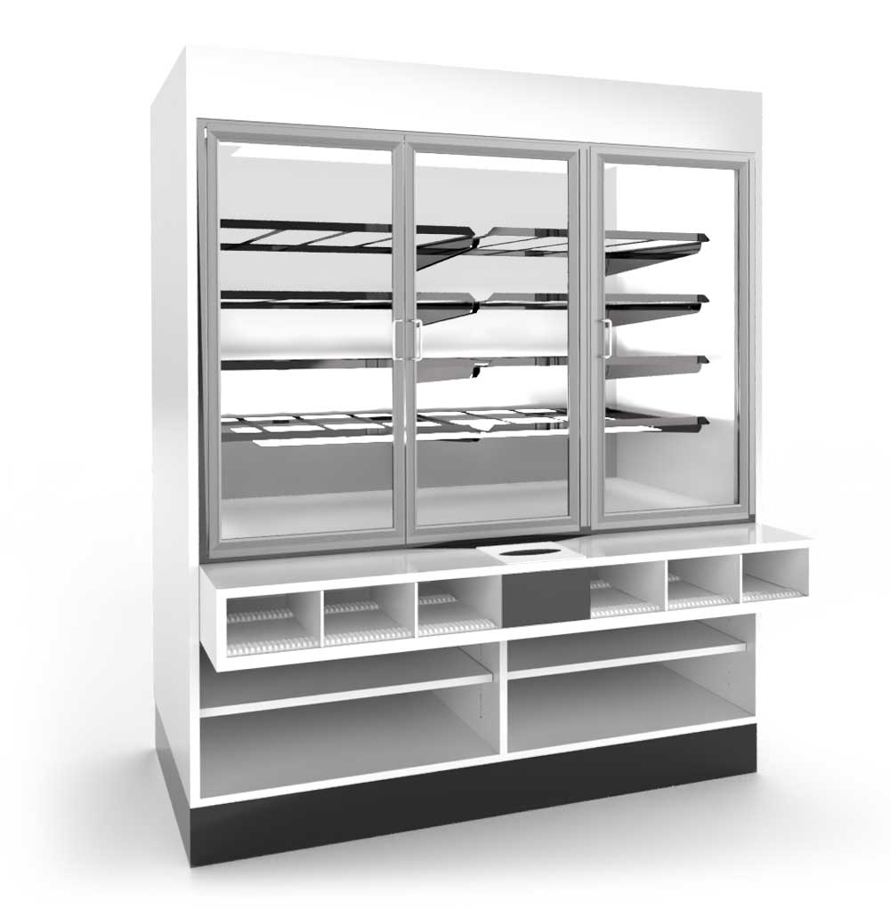 White Exterior Color- Spartan Showcase | Bakery Wholesalers