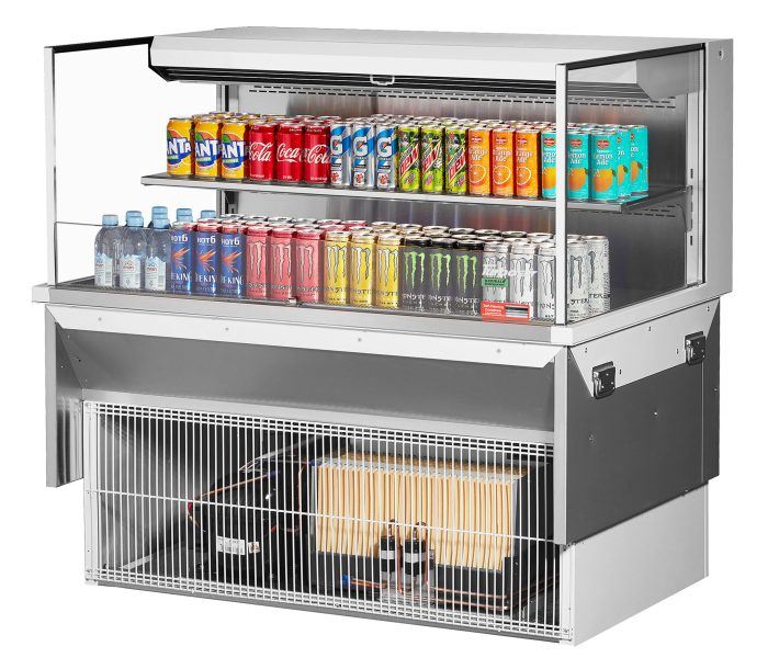 Turbo Air TOM-48L-UF-W-2SI-N 47 7/8" Drop-In Horizontal Open Air Cooler ...