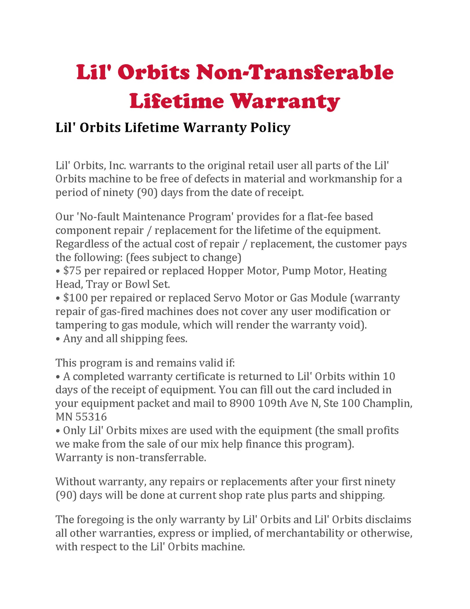 Lil Orbits Small Donut Kit (HP14S) | Bakery Wholesalers